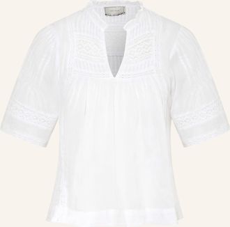 Neo Noir Neo Noir Blusenshirt Siama Mit Spitze weiss