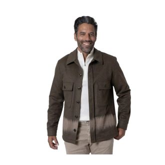 Jacob Cohen Khaki Flanellhemdjacke - - Jackets - Herren - Grau - M