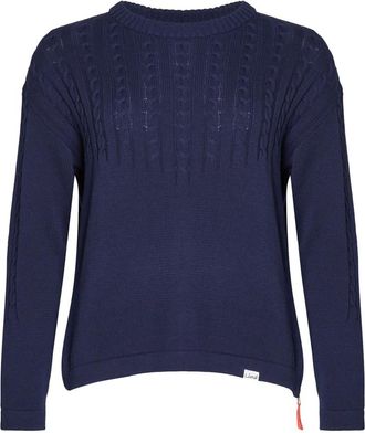 Lind Femme, Pulls, Bleu, Taille: 44 FR Tricot Ras du Cou