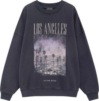 Anine Bing Miles Sweatshirt - - Sweatshirts & Hoodies - Damen - Schwarzk - XS