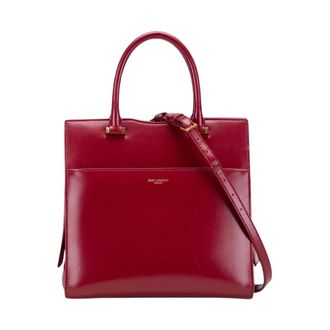 Saint Laurent Sac &agrave; main structur&eacute; doccasion - Femme - Pre-owned - Rouge - Taille: ONE Size
