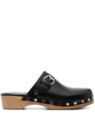 Isabel Marant Clogs mit Nieten - Schwarz