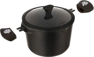 KASANOVA Kasserolle mit abnehmbarem Griff und Deckel Il Trasformista (24 cm)