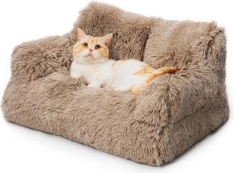 Generic Weiches, beruhigendes Haustiersofa, Katzensofa aus Baumwollfleece, Katzenbett mit abnehmbarem, waschbarem Bezug und Rutschfester Unterseite f&uuml;r kleine