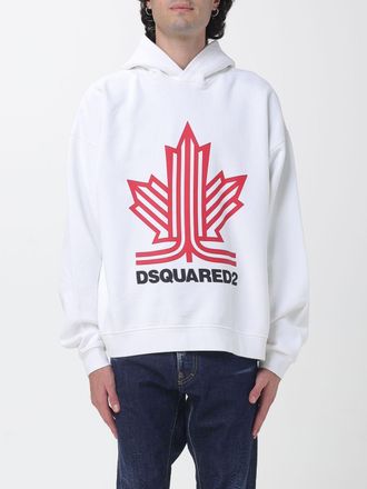 Dsquared2 Sweat &agrave; capuche relaxed fit en coton avec logo contrastant