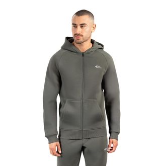 Smilodox Zip Hoodie Herren Yasin, Kapuzenpullover mit Logo auf der Brust, leicht &uuml;berschnittenen Schultern, weichem und hochwertigem Stoff, sportlicher Hoody f