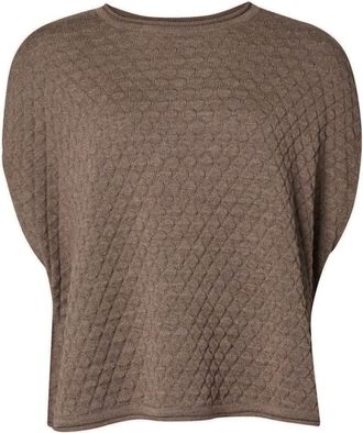 Lind Femme, Pulls, Brun, Taille: 42/44 FR Margit Poncho