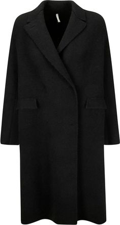 Boboutic Doppelreihiger Mantel - Schwarz