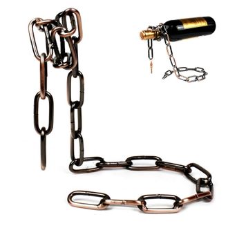 Generico Weinflaschenhalter f&uuml;r Weinflaschen, schwimmendes Eisen, WineRack-Ornament | Countertop WineRack | Floating Iron Link Bottles Rack | Countertop Flasch
