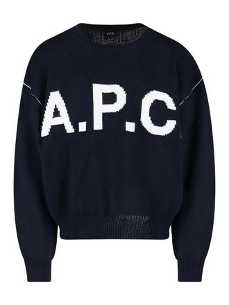 A.P.C. A. P.C. Pull Col Rond - Bleu