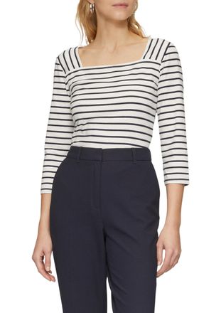 s.Oliver Streifenshirt mit Karree-Ausschnitt