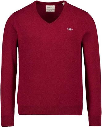 GANT Herren Pullover rot unifarben
