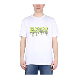 HUGO BOSS Graphic Logo T-Shirt - - Tops - Herren - Wei&szlig; - XL