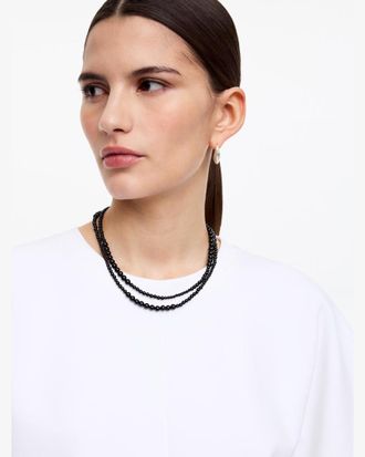 Arket Perlenhalskette -Schwarz