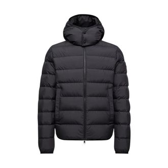 Moncler Homme, Vestes, Noir, Taille: 2XL Montbrocq Hooded Short Down Jacket