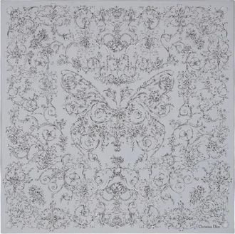 Dior Femme, Accessoires, Gris, Taille: ONE Size Dioresque Butterfly 90 Square Scarf