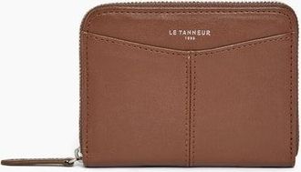 Le Tanneur Rei&szlig;verschlussb&ouml;rse mit abnehmbarem Kartenhalter Charlotte aus glattem Leder