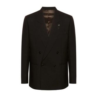Lardini Zweireihiger taillierter Blazer - - Jackets - Herren - Braun - M