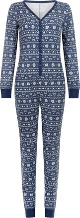 Hunkem&ouml;ller Hunkem&ouml;ller Onesie Jersey Fairisle - Vintage Indigo - XS