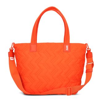 zwei Damen Puffer Tasche Cleo CL200 gesteppter Shopper, quilted Tote Bag, ultraleicht, wasserabweisend, robust, als gro&szlig;e Umh&auml;ngetasche mit zus&auml;tzlichem la