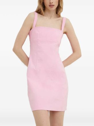 HUGO BOSS square-neck mini dress - Rosa