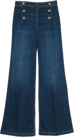 Twinset Femme, Jeans, Bleu, Taille: W28 Wide Jeans