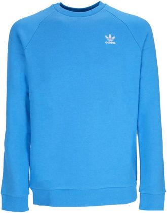 adidas Crewneck Sweatshirt mit Trefoil Logo - - Sport - Herren - Blau - XL