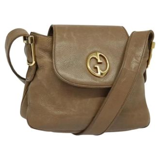 Gucci Pre-owned Cuir sacs-gucci - Femme - Pre-owned - Brun - Taille: ONE Size