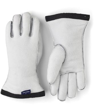 Hestra Heli Ski Liner 5-Finger Innenhandschuhe Unterziehhandschuhe Fingerhandschuhe Skihandschuhe Damen/Herren - Winter Herbst-Winter - 12 HS cremewei&szlig;