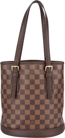 Louis Vuitton Crossbody Bags - Louis Vuitton Monogram Damier Ebene Bucket PM Shou - Gr. unisize - in Braun - f&uuml;r Damen