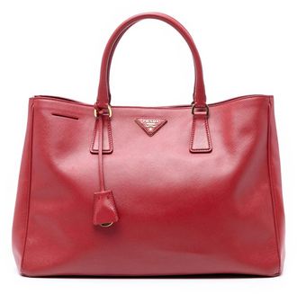 Prada Hobo Bags - Large Saffiano Lux Galleria Satchel - Gr. unisize - in Rot - für Damen