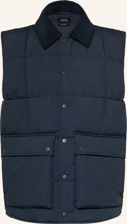 A.P.C. Steppweste Jimmy blau