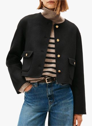 Tommy Hilfiger Veste unie en laine m&eacute;lang&eacute;e