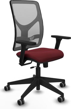 Piqueras y Crespo Sessel Home Office mit 3D-Armlehnen, h&ouml;henverstellbare Lendenwirbelst&uuml;tze, ausgestattet mit Syncro/Traslack und Schneideschaum, mit Rollen 65 mm, Park