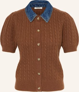 Sandro Sandro Strickjacke Mit Abnehmbarem Kragen braun
