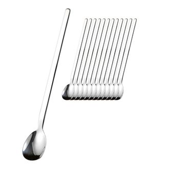 Esmeyer 250-128 12er Pack Limolöffel Bettina aus Edelstahl 18/10, poliert. Materialstärke 2.2 mm, Silber