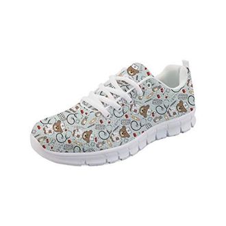 CHAQLIN Ours Infirmière Basket Femme Running Shoes Chaussures de Sport légères Chaussures de Fitness Infirmière Chaussures de Basket,39 EU