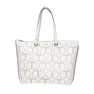 Twinset Genarbte Leder-Tasche - - Bags - Damen - Wei&szlig; - ONE SIZE