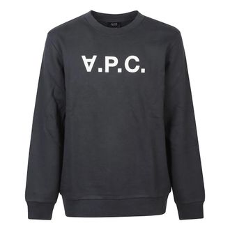 A.P.C. Logo Sweatshirt - - Sweatshirts & Hoodies - Herren - Schwarzk - XL