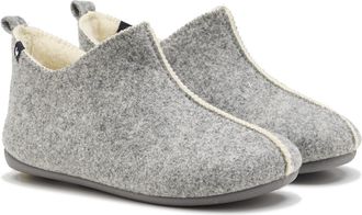 Walk In Pitas | RIKA | Filzpantoffeln f&uuml;r Damen | Hausschuh | Slipper | Bequeme Schlappen | Mules Geschlossene rutschfeste | Winter Clogs Gef&uuml;ttert | Walkinpitas-Sc