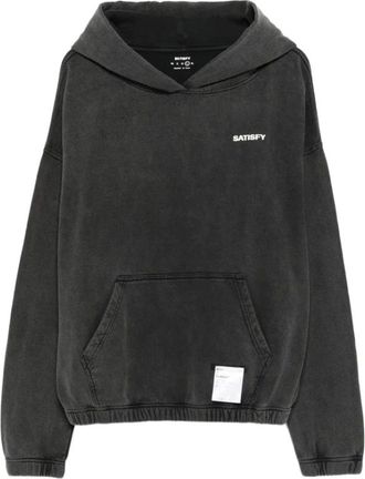 SATISFY Satisfy, Homme, Sweatshirts et sweats &agrave; capuche, Noir, Taille: M SoftCell Sweat &agrave; capuche