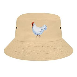 Generic Poulet Rigolo Chapeau Soleil Pliable Chapeaux De Pêcheurs Léger Casquettes Visières pour Camping Été Sports