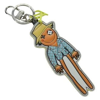 Louis Vuitton unisex, Pre-owned, Multicolore, Taille: ONE Size Porte-cl&eacute;s en toile Pre-owned