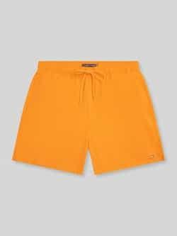 Tommy Hilfiger Regular Fit Badeshorts mit Logo-Stitching