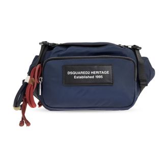 Dsquared2 Homme, Sacs, Bleu, Taille: ONE Size Logo Belt Bag
