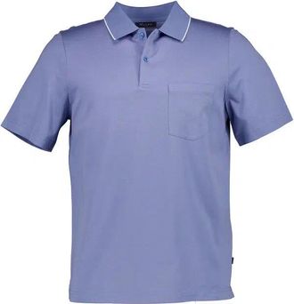 Maerz MAERZ Muenchen Herren Polo-Shirt blau Baumwolle