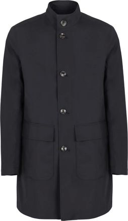 Herno Homme, Manteaux, Bleu, Taille: 2XL Technical Fabric Jacket