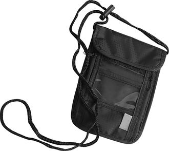 Generico Dokumentenhalter, tragbare Umh&auml;ngetasche, Diebstahlschutz f&uuml;r Bankkarten, Handy, Dokumententasche und Organizer-Tasche, Schwarz, siehe die Beschreibun