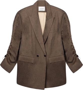 Aaiko Kendal Double Tweed Blazer - - Jackets - Damen - Braun - S