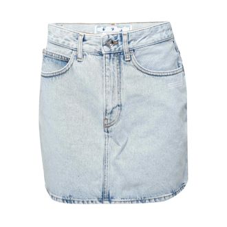 Off-white Off White - Corp Minirock f&uuml;r Damen, Denim (Hellblau)